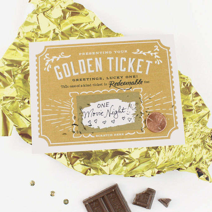 Golden Ticket Scratch-off Greeting Card – Hierarchy Events